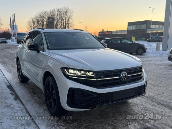 White Volkswagen Touareg 2026 in Viljandi, with an engine capacity of 3.00 L and mileage of 1 thousand km for 79890 €, photo 7 on AUTOMOTO.COM.LV