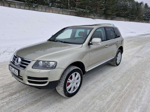 Yellow Volkswagen Touareg 2005 in Vilnius, with an engine capacity of 3.00 L and mileage of 188 thousand km for 5550 €, photo 1 on AUTOMOTO.COM.LV