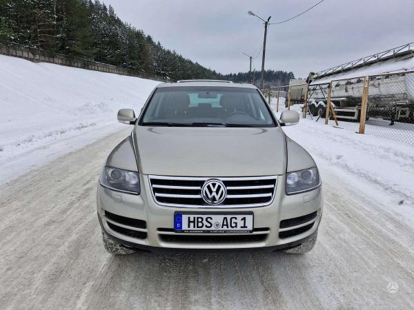Yellow Volkswagen Touareg 2005 in Vilnius, with an engine capacity of 3.00 L and mileage of 188 thousand km for 5550 €, photo 7 on AUTOMOTO.COM.LV