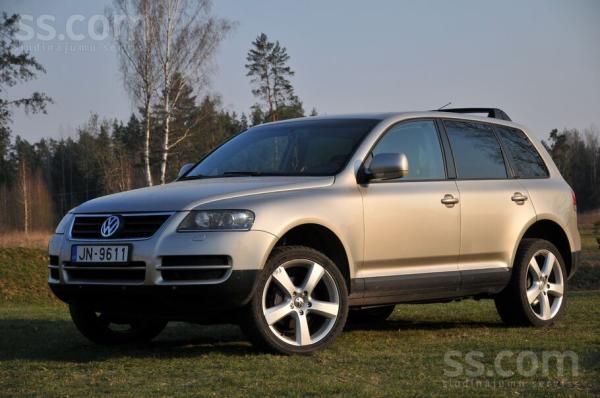 Dzeltens Volkswagen Touareg 2006 Rīga, ar dzinēja tilpumu 3.00 L un nobraukumu 300 tūkst. km par 3500 €, foto 2 vietnē AUTOMOTO.COM.LV
