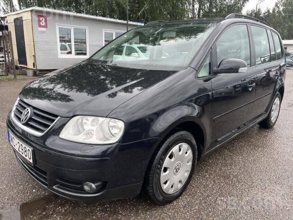 Black Volkswagen Touran 2006 in Riga, with an engine capacity of 2.00 L and mileage of 0 thousand km for 2450 €, photo 6 on AUTOMOTO.COM.LV