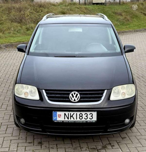 Black Volkswagen Touran 2006 in Vilnius, with an engine capacity of 1.90 L and mileage of 299 thousand km for 2000 €, photo 8 on AUTOMOTO.COM.LV