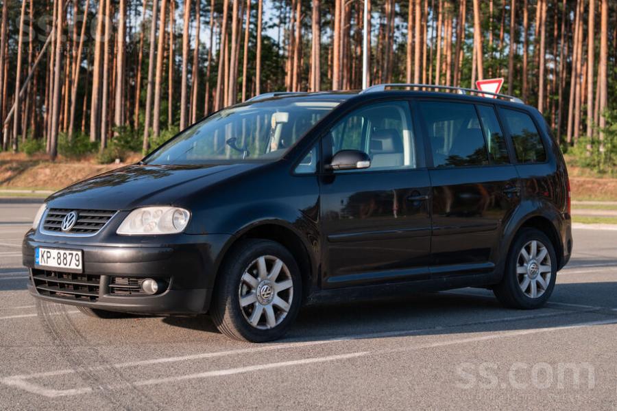 Melns Volkswagen Touran 2006 Rīga, ar dzinēja tilpumu 2.00 L un nobraukumu 439 tūkst. km par 1890 €, foto 1 vietnē AUTOMOTO.COM.LV