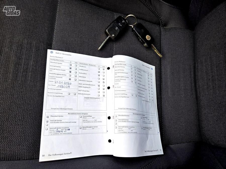 Black Volkswagen Touran 2007 in Vilnius, with an engine capacity of 2.00 L and mileage of 334 thousand km for 3200 €, photo 34 on AUTOMOTO.COM.LV