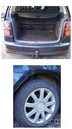 Black Volkswagen Touran 2008 in Riga, with an engine capacity of 1.90 L and mileage of 341 thousand km for 2100 €, photo 5 on AUTOMOTO.COM.LV