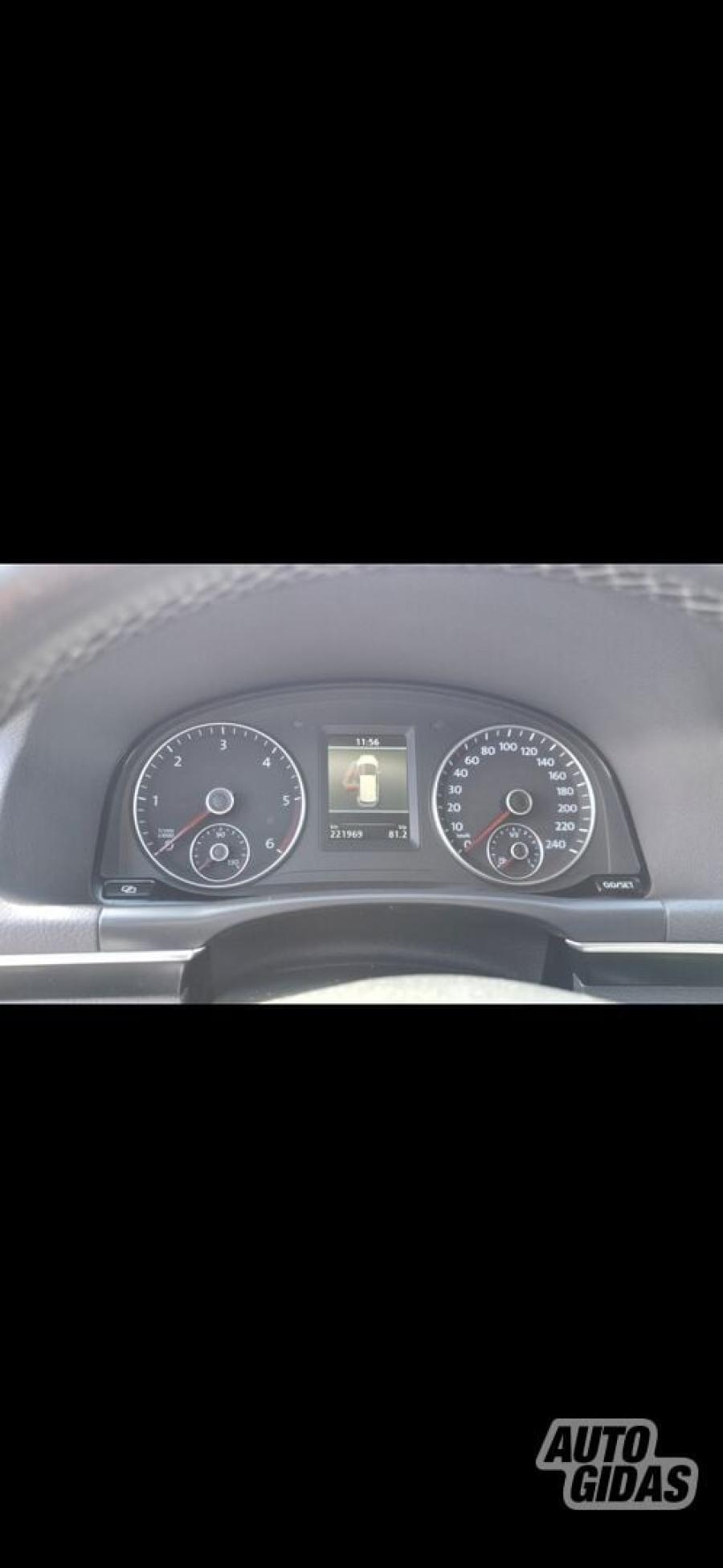 Black Volkswagen Touran 2011 in Anyksciai, with an engine capacity of 1.60 L and mileage of 225 thousand km for 6150 €, photo 9 on AUTOMOTO.COM.LV