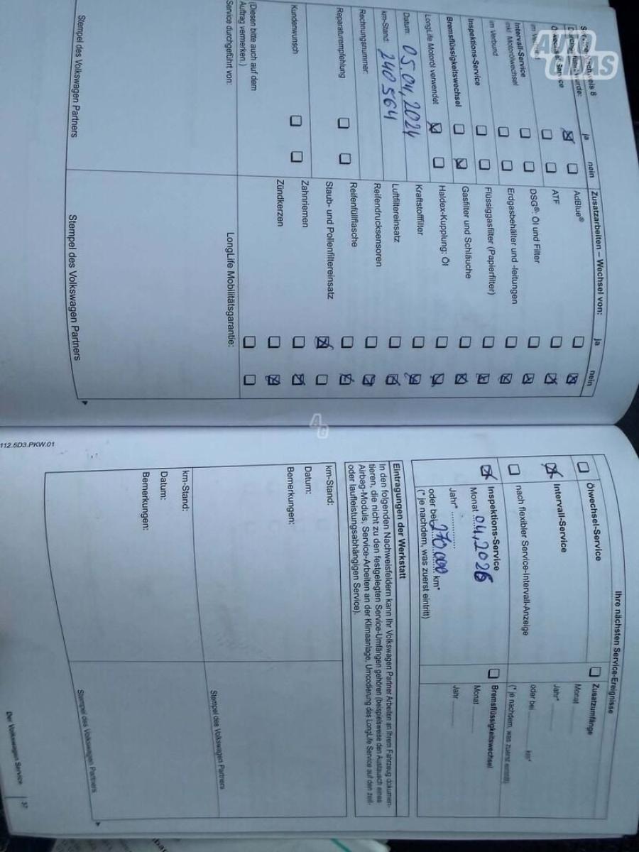 Черный Фольксваген Туран 2011 в Мажейкяй, объемом двигателя 1.60 л и пробегом 274 тыс. км за 5300 €, фото 36 на AUTOMOTO.COM.LV