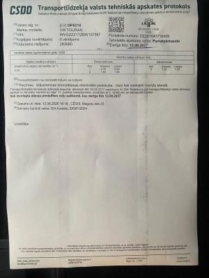 Black Volkswagen Touran 2011 in Cesis, with an engine capacity of 1.60 L and mileage of 283 thousand km for 6600 €, photo 31 on AUTOMOTO.COM.LV