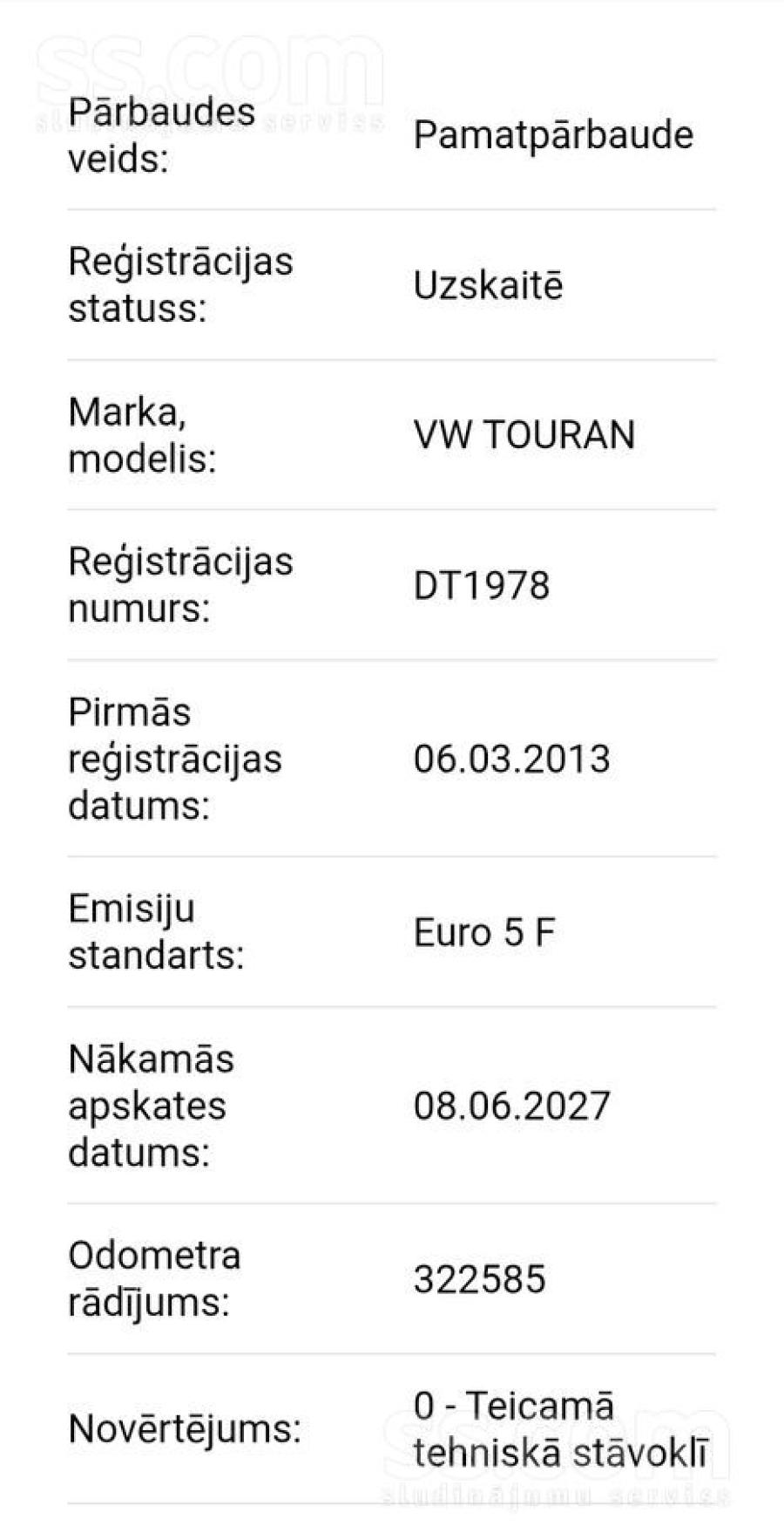 Melns Volkswagen Touran 2013 Rīga, ar dzinēja tilpumu 2.00 L un nobraukumu 320 tūkst. km par 5500 €, foto 3 vietnē AUTOMOTO.COM.LV