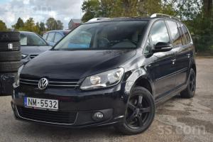 Black Volkswagen Touran 2013 in Kuldiga, with an engine capacity of 1.60 L and mileage of 0 thousand km for 5750 €, photo  on AUTOMOTO.COM.LV