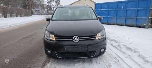 Black Volkswagen Touran 2014 in Utena, with an engine capacity of 1.60 L and mileage of 202 thousand km for 4950 €, photo 8 on AUTOMOTO.COM.LV