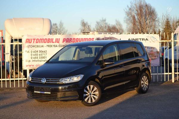 Black Volkswagen Touran 2016 in Marijampole, with an engine capacity of 1.60 L and mileage of 187 thousand km for 10500 €, photo 1 on AUTOMOTO.COM.LV