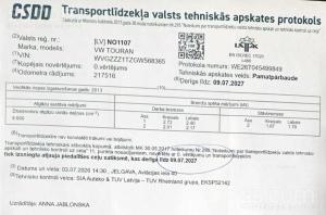 Melns Volkswagen Touran 2016 Jelgava, ar dzinēja tilpumu 1.60 L un nobraukumu 216 tūkst. km par 10200 €, foto 8 vietnē AUTOMOTO.COM.LV