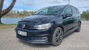 Black Volkswagen Touran 2017 in Aluksne, with an engine capacity of 1.60 L and mileage of 0 thousand km for 10500 €, photo  on AUTOMOTO.COM.LV