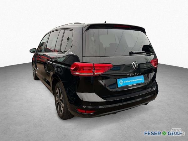 Black Volkswagen Touran 2025 in Kaunas, with an engine capacity of 1.50 L and mileage of 26 thousand km for 32278 €, photo 6 on AUTOMOTO.COM.LV