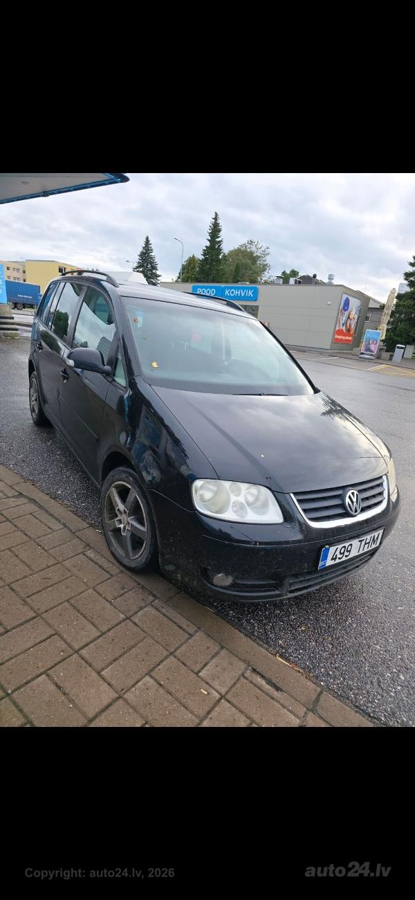 Black Volkswagen Touran 2005 in Elva, with an engine capacity of 1.90 L and mileage of 488 thousand km for 499 €, photo 2 on AUTOMOTO.COM.LV