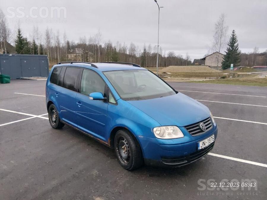 Zils Volkswagen Touran 2003 Aizkraukle, ar dzinēja tilpumu 1.90 L un nobraukumu 315 tūkst. km par 1600 €, foto 2 vietnē AUTOMOTO.COM.LV