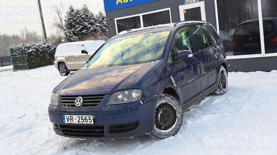 Zils Volkswagen Touran 2003 Jelgava, ar dzinēja tilpumu 1.90 L un nobraukumu 446 tūkst. km par 699 €, foto 1 vietnē AUTOMOTO.COM.LV