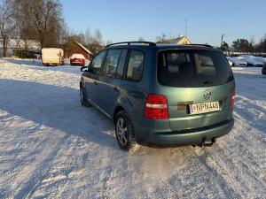 Blue Volkswagen Touran 2003 in Utena, with an engine capacity of 1.90 L and mileage of 395 thousand km for 1450 €, photo 6 on AUTOMOTO.COM.LV