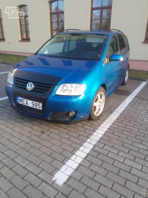 Blue Volkswagen Touran 2003 in Vilnius, with an engine capacity of 1.60 L and mileage of 157 thousand km for 1800 €, photo  on AUTOMOTO.COM.LV