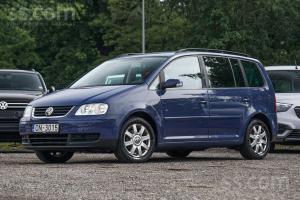 Blue Volkswagen Touran 2004 in Riga, with an engine capacity of 1.90 L and mileage of 261 thousand km for 3990 €, photo  on AUTOMOTO.COM.LV