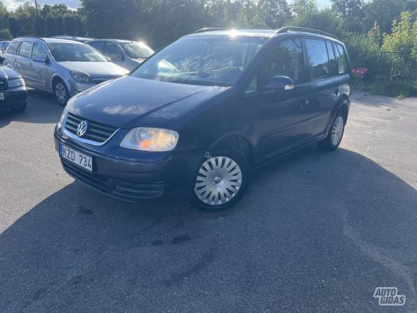 Blue Volkswagen Touran 2005 in Siauliai, with an engine capacity of 2.00 L and mileage of 0 thousand km for 849 €, photo 1 on AUTOMOTO.COM.LV
