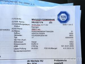 Синий Фольксваген Туран 2005 в Даугавпилс, объемом двигателя 1.90 л и пробегом 297 тыс. км за 2649 €, фото 30 на AUTOMOTO.COM.LV