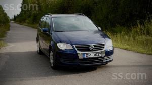 Blue Volkswagen Touran 2007 in Jelgava, with an engine capacity of 1.90 L and mileage of 385 thousand km for 1600 €, photo  on AUTOMOTO.COM.LV