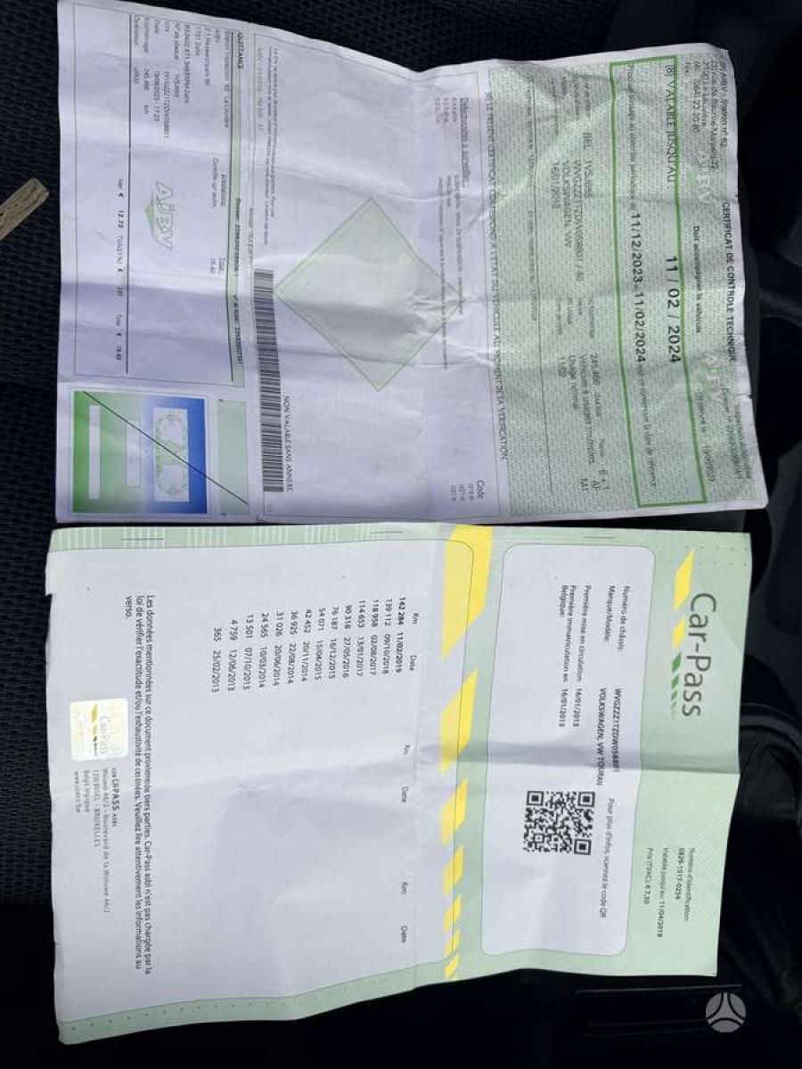 Синий Фольксваген Туран 2013 в Утена, объемом двигателя 1.60 л и пробегом 304 тыс. км за 6250 €, фото 32 на AUTOMOTO.COM.LV