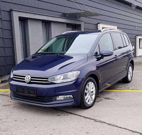 Zils Volkswagen Touran 2016 Kauņa, ar dzinēja tilpumu 1.97 L un nobraukumu 241 tūkst. km par 8999 €, foto 1 vietnē AUTOMOTO.COM.LV