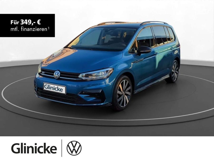 Blue Volkswagen Touran 2020 in Kaunas, with an engine capacity of 2.00 L and mileage of 97 thousand km for 29486 €, photo 1 on AUTOMOTO.COM.LV