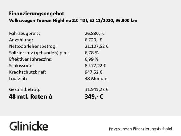 Синий Фольксваген Туран 2020 в Каунас, объемом двигателя 2.00 л и пробегом 97 тыс. км за 29486 €, фото 2 на AUTOMOTO.COM.LV