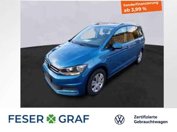 Zils Volkswagen Touran 2021 Kauņa, ar dzinēja tilpumu 1.50 L un nobraukumu 52 tūkst. km par 29920 €, foto 1 vietnē AUTOMOTO.COM.LV