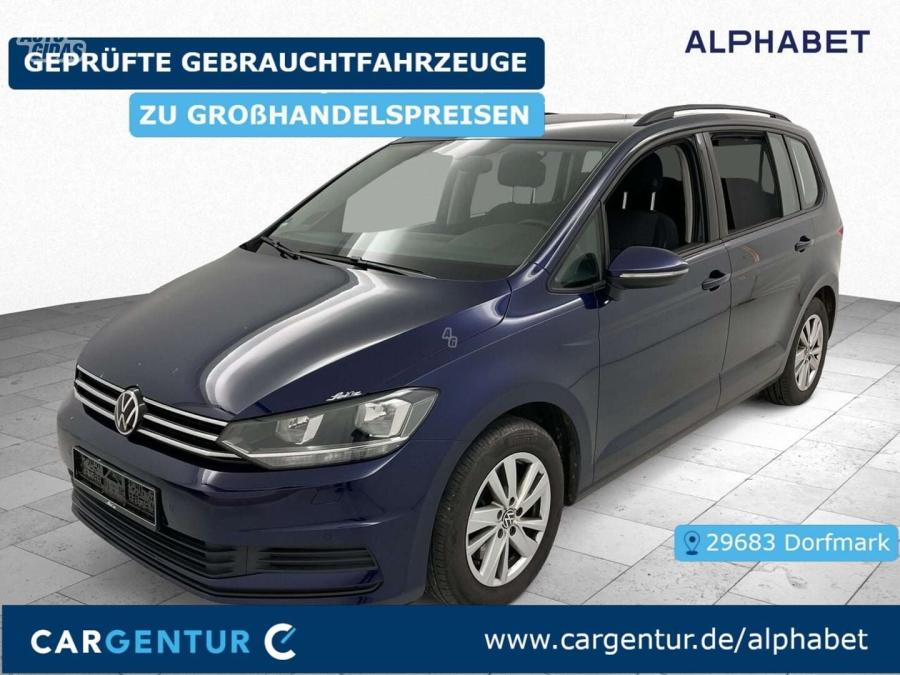 Zils Volkswagen Touran 2021 Kauņa, ar dzinēja tilpumu 2.00 L un nobraukumu 89 tūkst. km par 22735 €, foto 1 vietnē AUTOMOTO.COM.LV