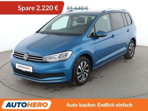 Zils Volkswagen Touran 2022 Kauņa, ar dzinēja tilpumu 2.00 L un nobraukumu 47 tūkst. km par 32103 €, foto  vietnē AUTOMOTO.COM.LV