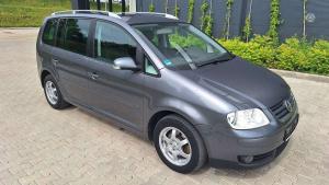 Grey Volkswagen Touran 2005 in Vilnius, with an engine capacity of 1.97 L and mileage of 238 thousand km for 2950 €, photo 6 on AUTOMOTO.COM.LV
