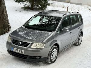 Grey Volkswagen Touran 2006 in Vilnius, with an engine capacity of 1.90 L and mileage of 280 thousand km for 2500 €, photo  on AUTOMOTO.COM.LV