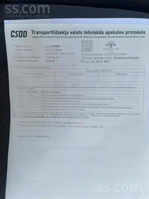 Pelēks Volkswagen Touran 2006 Dobele, ar dzinēja tilpumu 1.90 L un nobraukumu 352 tūkst. km par 1500 €, foto 7 vietnē AUTOMOTO.COM.LV