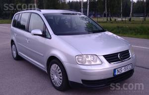 Grey Volkswagen Touran 2006 in Riga, with an engine capacity of 2.00 L and mileage of 270 thousand km for 2400 €, photo  on AUTOMOTO.COM.LV