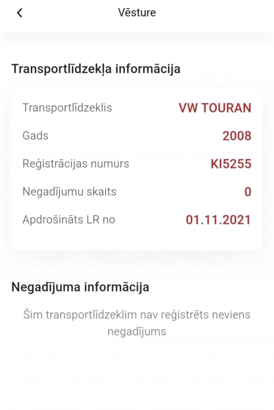Pelēks Volkswagen Touran 2008 Rīga, ar dzinēja tilpumu 1.90 L un nobraukumu 295 tūkst. km par 2350 €, foto 15 vietnē AUTOMOTO.COM.LV