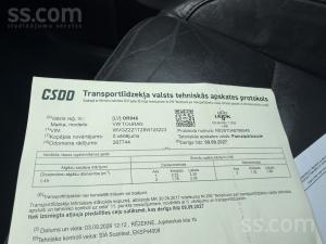 Pelēks Volkswagen Touran 2008 Rēzekne, ar dzinēja tilpumu 1.90 L un nobraukumu 0 tūkst. km par 3850 €, foto 10 vietnē AUTOMOTO.COM.LV