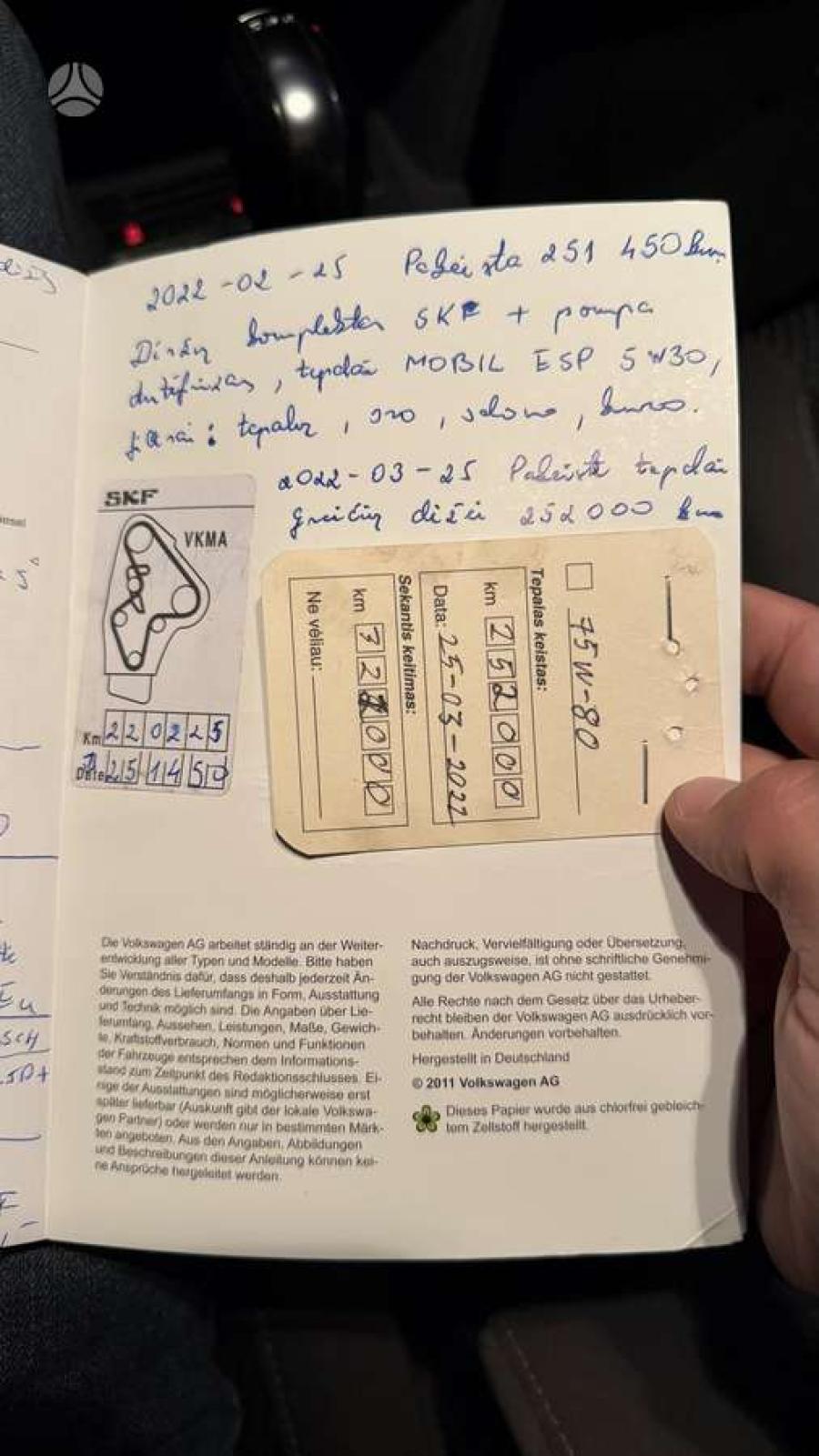 Серый Фольксваген Туран 2011 в Вильнюс, объемом двигателя 1.60 л и пробегом 310 тыс. км за 4250 €, фото 21 на AUTOMOTO.COM.LV