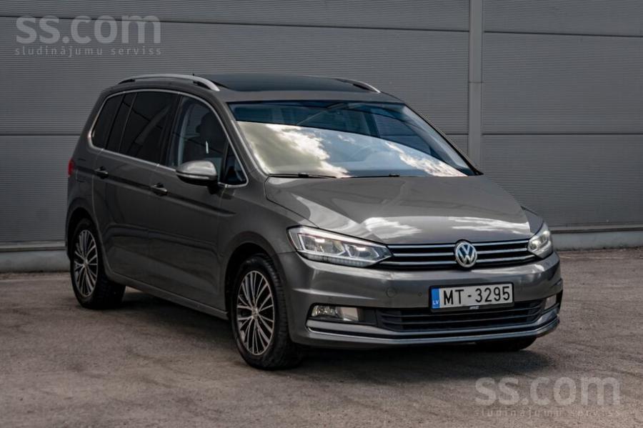 Grey Volkswagen Touran 2015 in Riga, with an engine capacity of 2.00 L and mileage of 0 thousand km for 9250 €, photo 3 on AUTOMOTO.COM.LV