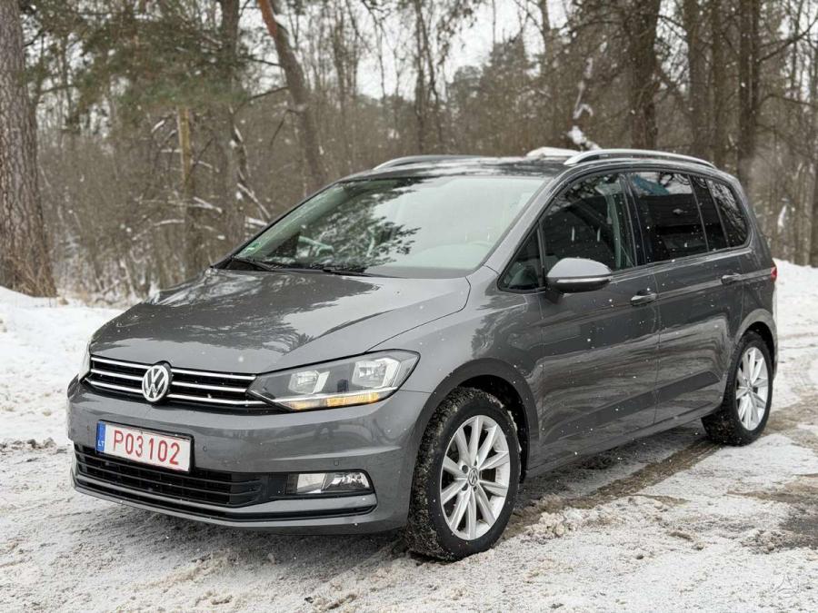 Pelēks Volkswagen Touran 2016 Utena, ar dzinēja tilpumu 1.97 L un nobraukumu 226 tūkst. km par 9650 €, foto 1 vietnē AUTOMOTO.COM.LV