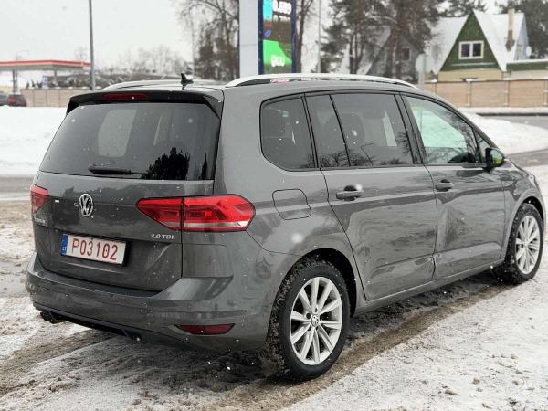 Pelēks Volkswagen Touran 2016 Utena, ar dzinēja tilpumu 1.97 L un nobraukumu 226 tūkst. km par 9650 €, foto 7 vietnē AUTOMOTO.COM.LV
