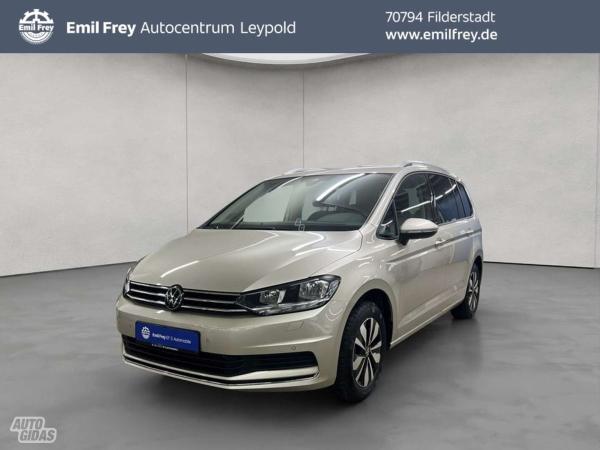 Grey Volkswagen Touran 2023 in Kaunas, with an engine capacity of 1.50 L and mileage of 12 thousand km for 32056 €, photo 1 on AUTOMOTO.COM.LV