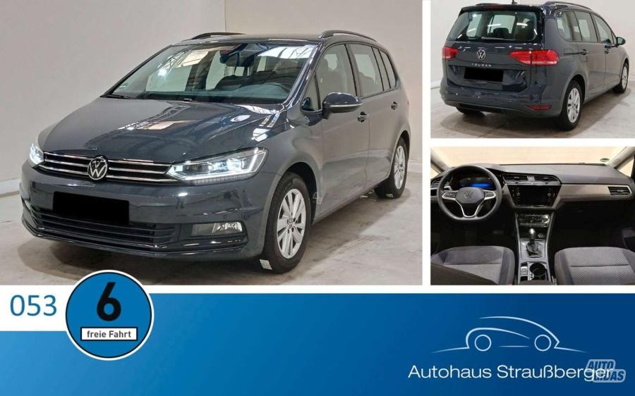 Grey Volkswagen Touran 2024 in Kaunas, with an engine capacity of 1.50 L and mileage of 50 thousand km for 33209 €, photo 1 on AUTOMOTO.COM.LV