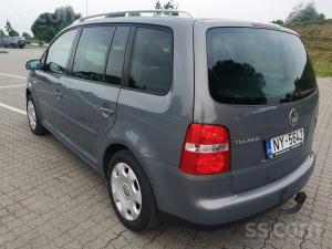 Grey Volkswagen Touran 2004 in Riga, with an engine capacity of 1.90 L and mileage of 0 thousand km for 2400 €, photo 6 on AUTOMOTO.COM.LV