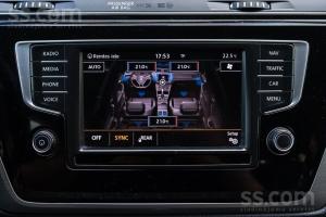 Grey Volkswagen Touran 2016 in Riga, with an engine capacity of 2.00 L and mileage of 203 thousand km for 13950 €, photo 13 on AUTOMOTO.COM.LV
