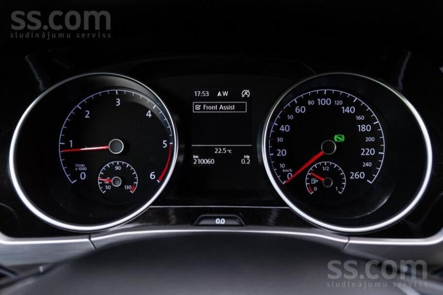 Grey Volkswagen Touran 2016 in Riga, with an engine capacity of 2.00 L and mileage of 203 thousand km for 13950 €, photo 19 on AUTOMOTO.COM.LV